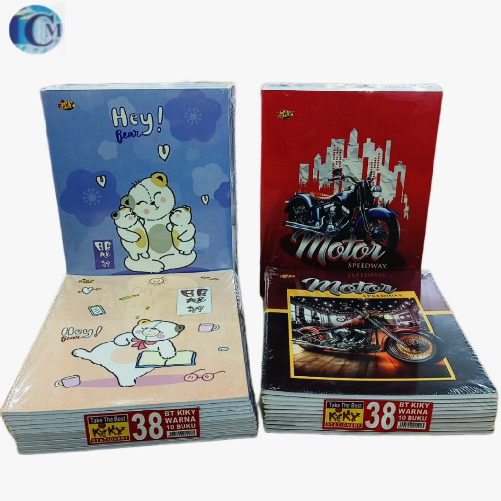 KIKY COLOR NOTEBOOK 38 SHEETS 1 PACK (10 Books) | Shopee Malaysia