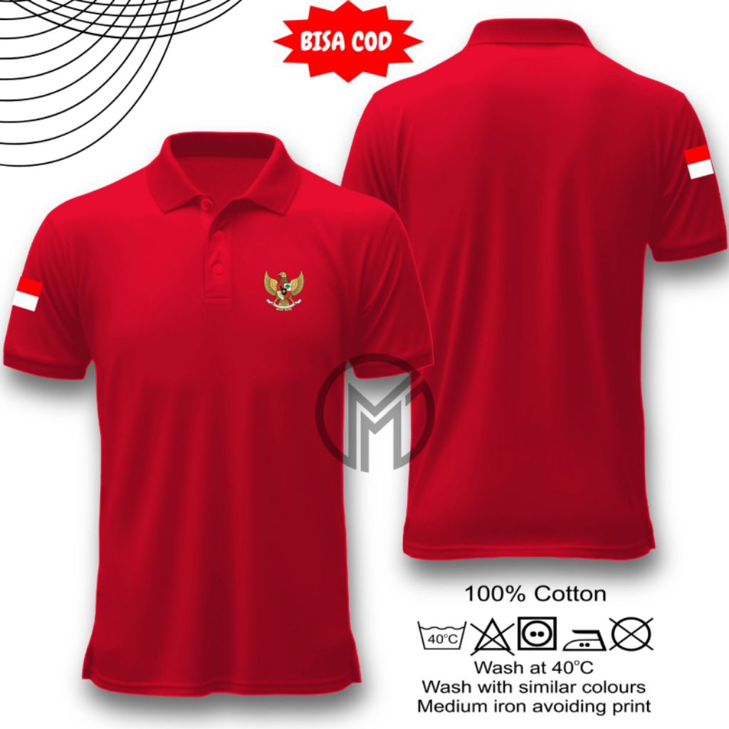 GARUDA PANCASILA LOGO COLLAR POLOSHIRT - Garuda Pancasila Logo Collared ...