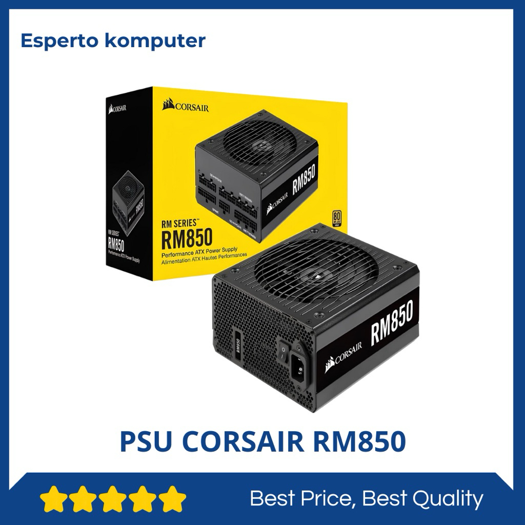 PSU CORSAIR RM850 850 Watt 80 PLUS GOLD Fully Modular ATX Power Supply ...
