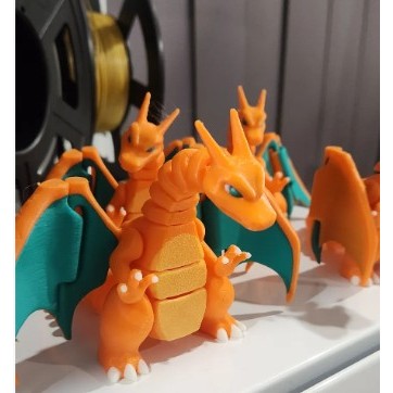 Flexi Pokémon Charizard Dragonite Lugia Articulated Action Figure Toy ...
