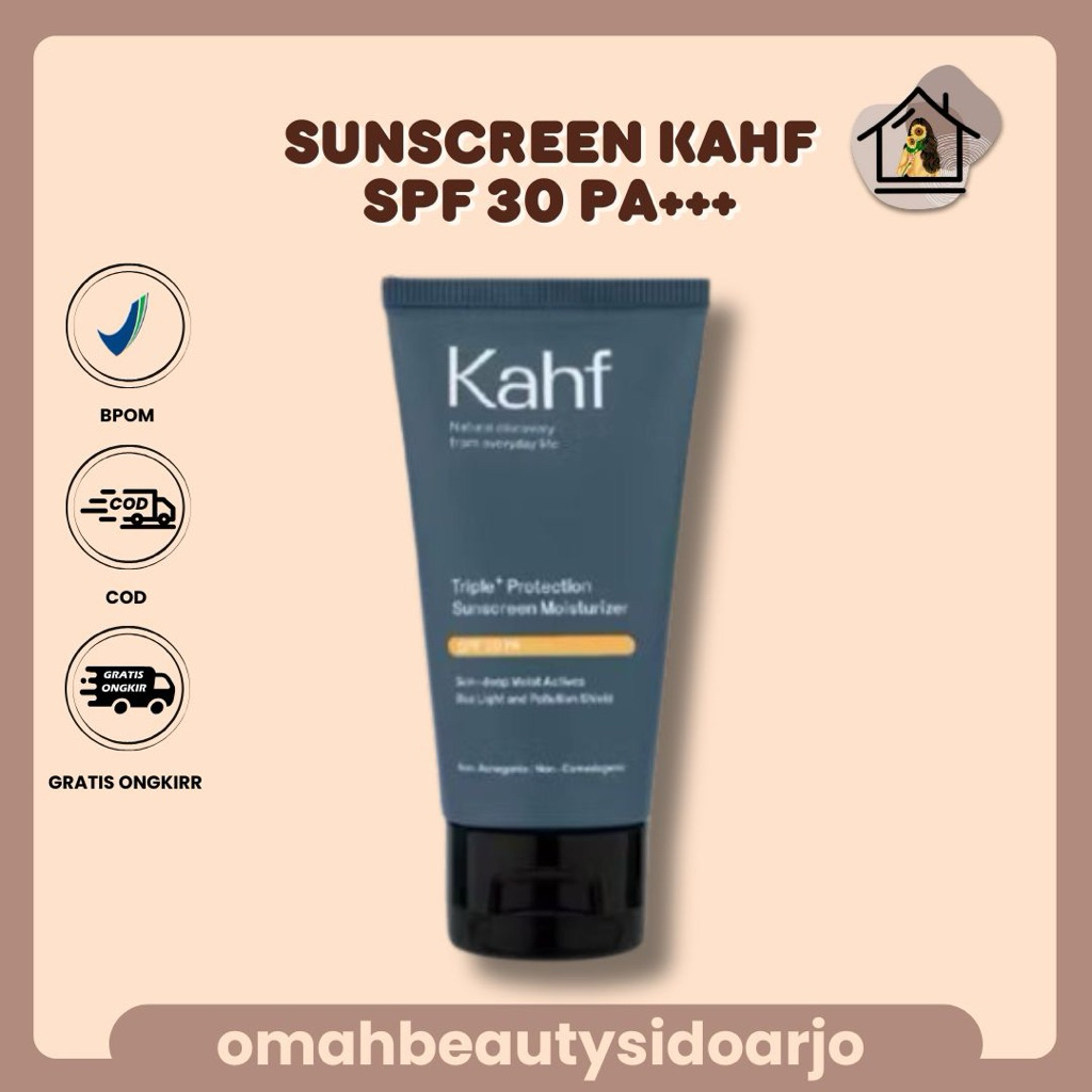 KAHF Triple Protection Sunscreen Moisturizer 30mL with SPF 30 PA++ ...