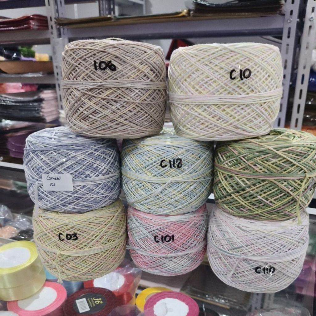 Cotton combed ombre knitting yarn 200gr | Shopee Malaysia