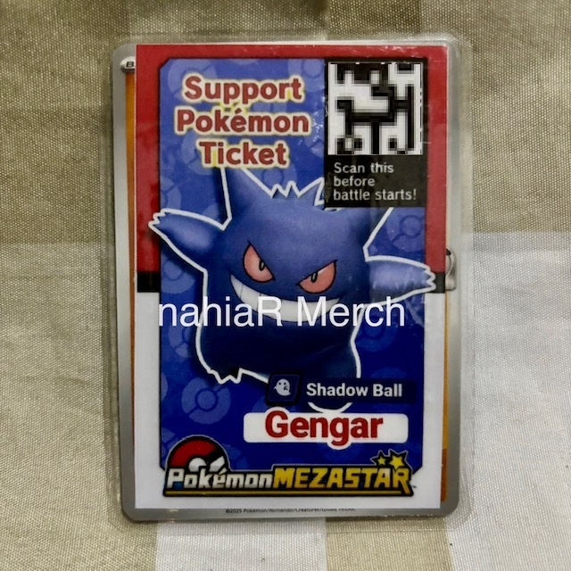 Pokemon Mezastar Support Ticket Gengar | Shopee Malaysia
