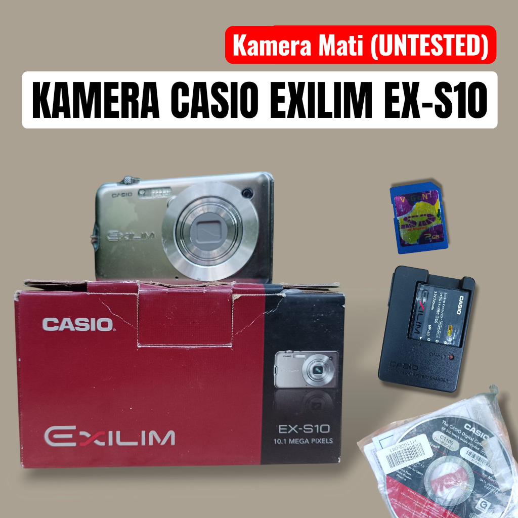 (UNTESTED) Casio Exilim EX-S10 Digital Camera (2008) - Vintage Digicam ...