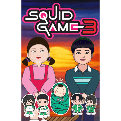 SQUID GAME 3 SQUISHY BOOK PAPER READY TO MAIN (MODEL 4/4) | Shopee Malaysia