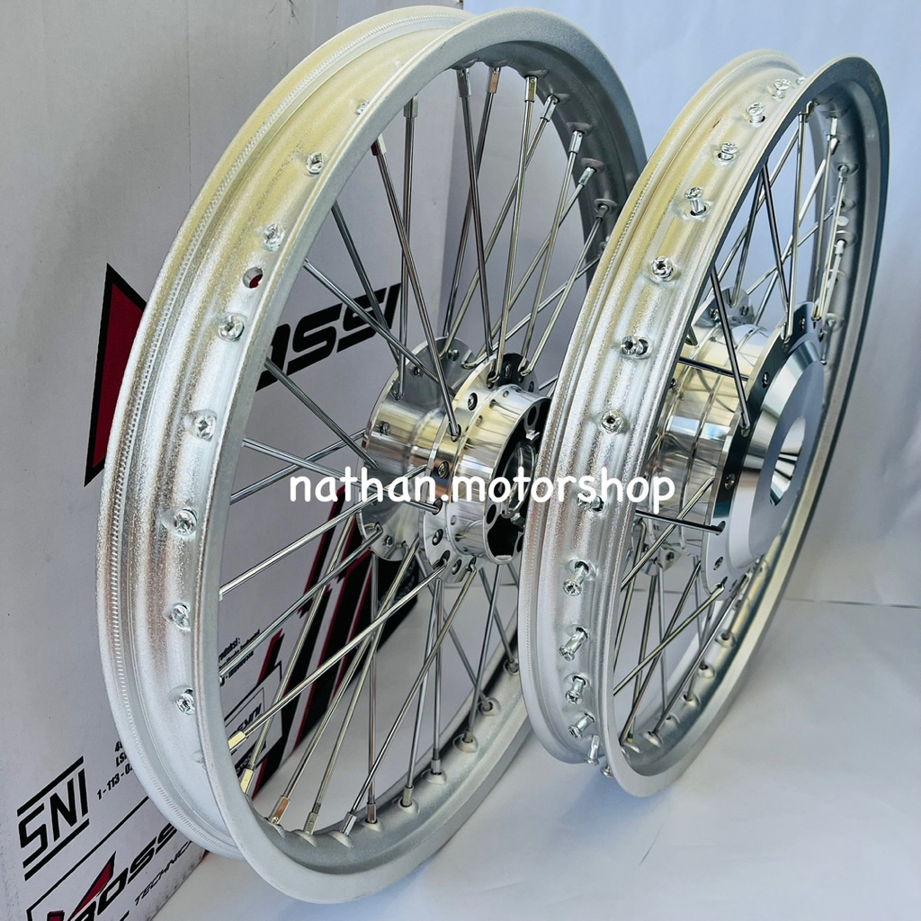 VROSSI RIMS Ring 17 BEAT VARIO SCOOPY GENIO SILVER ORANGE PEEL ORIGINAL ...