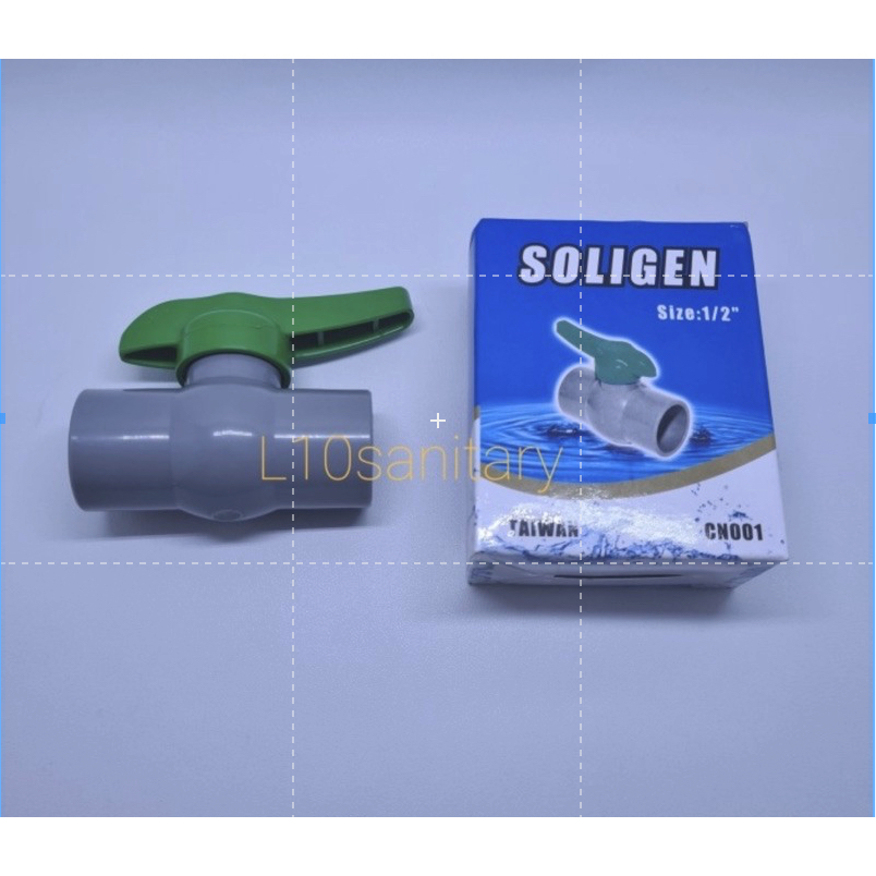 Retail L10 Ball Valve PVC Ballvalve PVC Stop Valve/ CN001 1"SOLIGEN ...