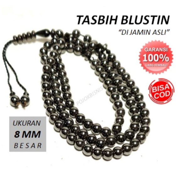 10 pcs Original Blustin Stone Health Prayer Beads, 8 mm Diameter 99 ...