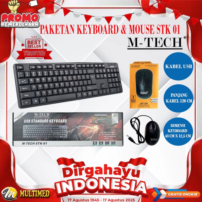 Original M-Tech USB Wired Mouse Keyboard | Shopee Malaysia