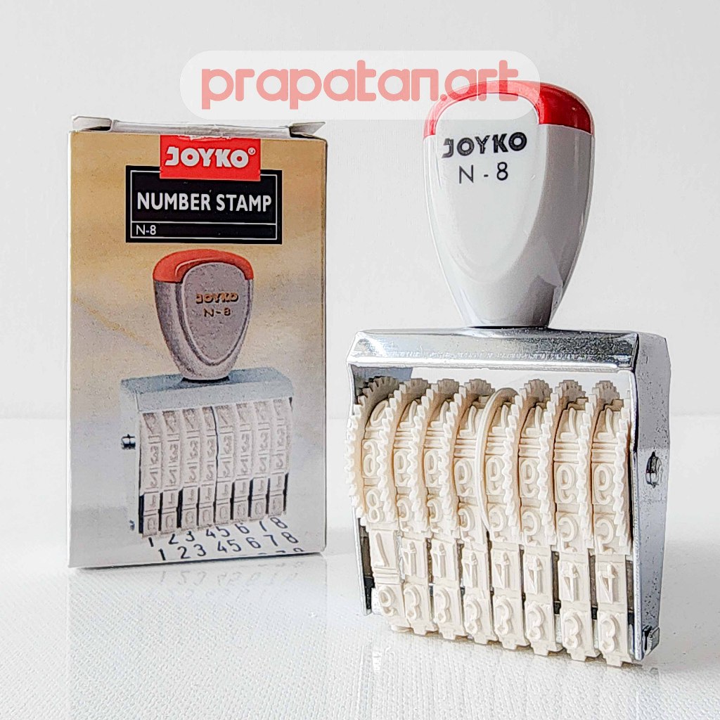 Joyko N-8 Number Stamp | Number Stamp 8 Digits | Shopee Malaysia