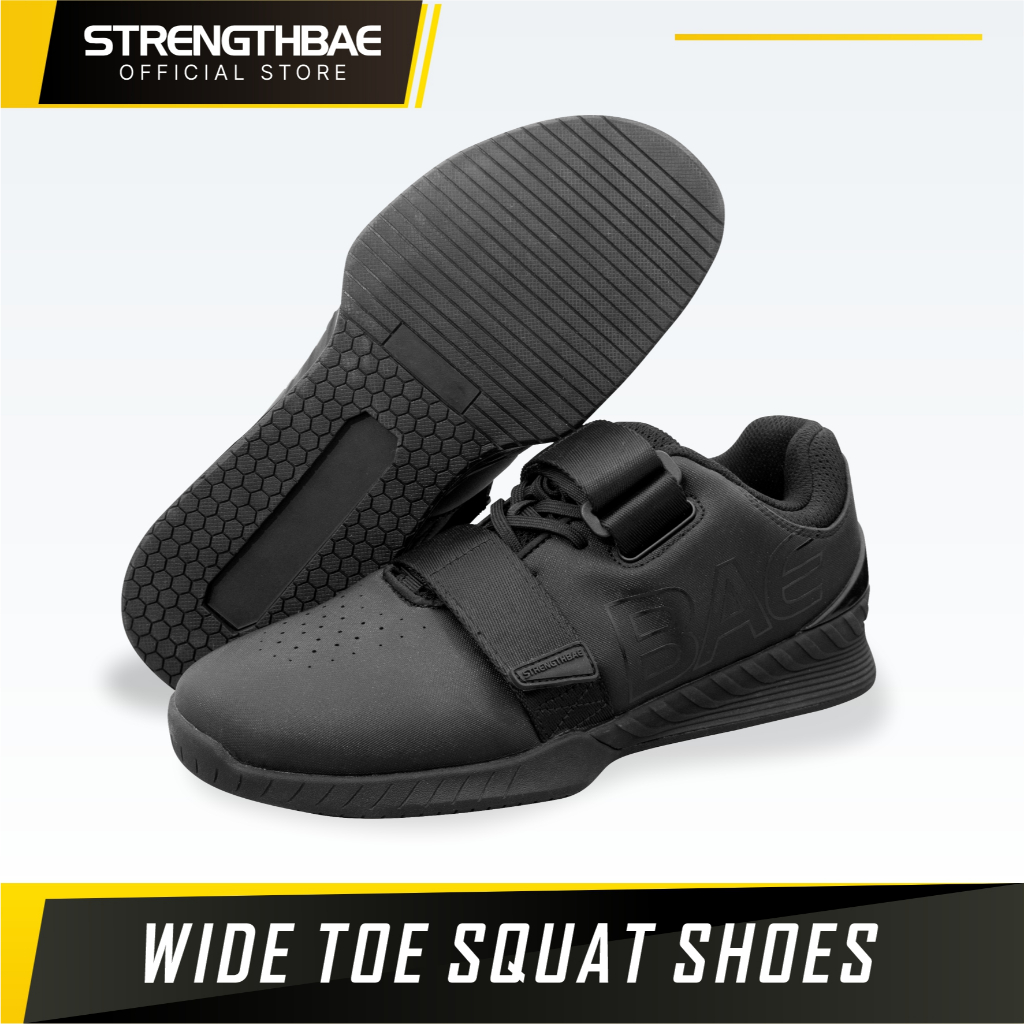 Squat Shoes 2.0 STRENGTHBAE Wide Toe Weightlifting Shoe Crossfit ...
