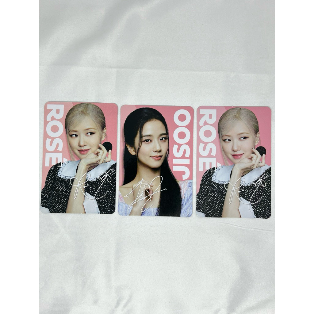 BLACKPINK X Oreo Photocard PC Limited Edition JISOO ROSE | Shopee Malaysia