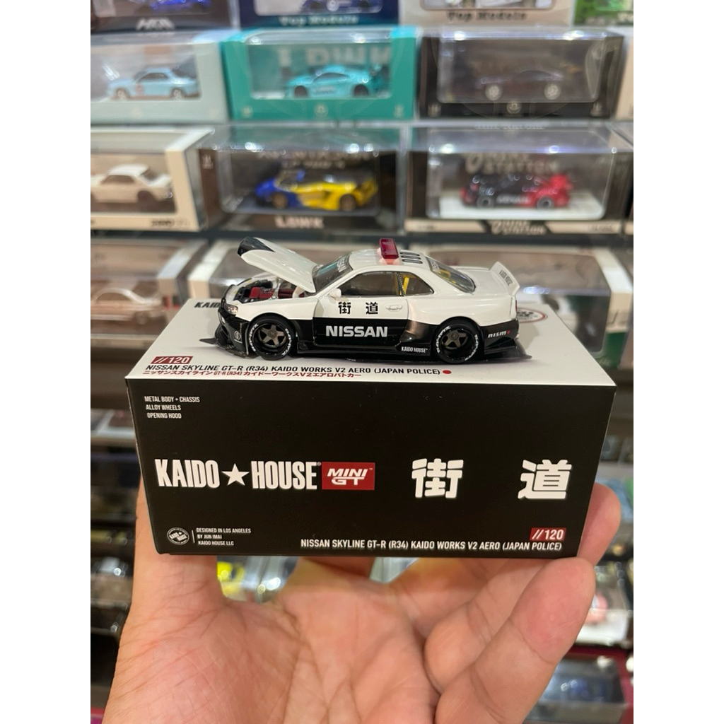 Kaido House Mini GT Nissan Skyline GT-R R34 Kaido Works V2 Aero Japan ...