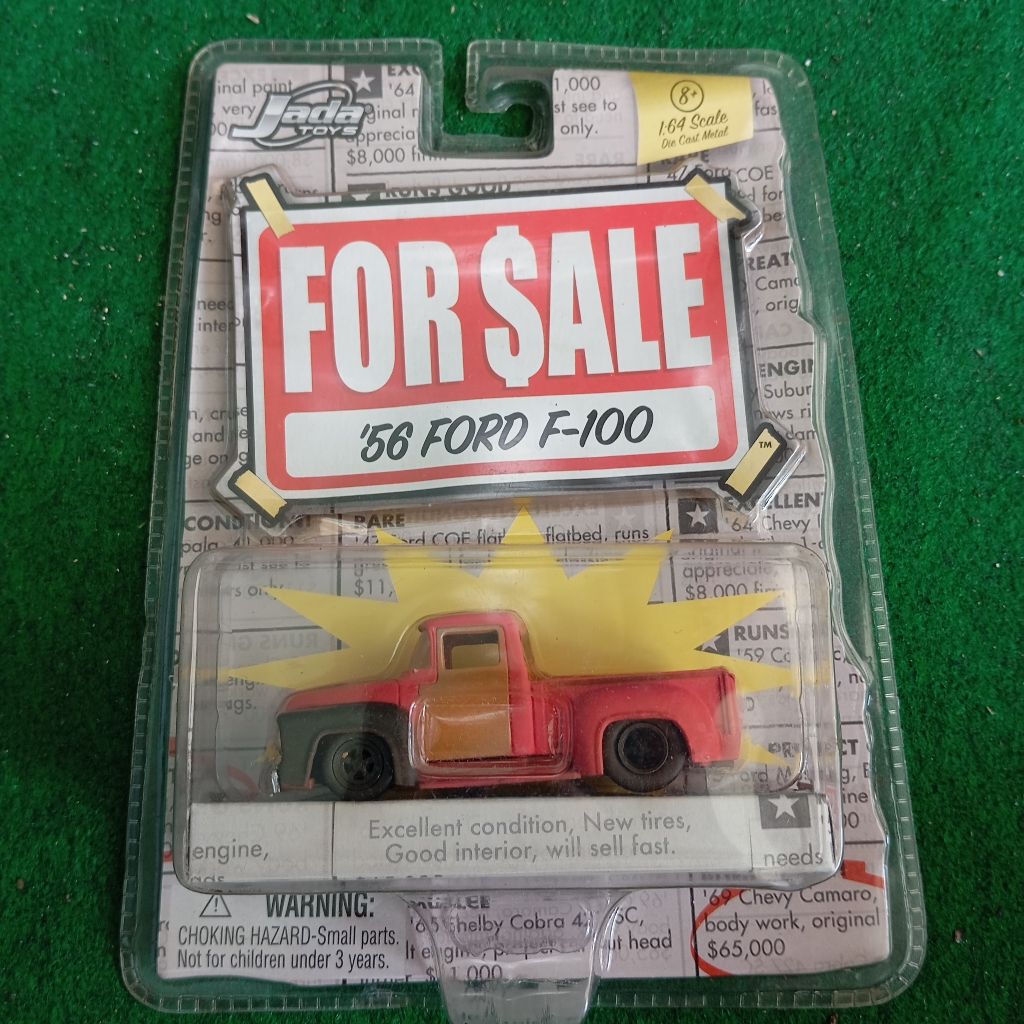 MERAH Jada toys 56 Ford F100 for 1956 rusty red brown pickup pick up ...
