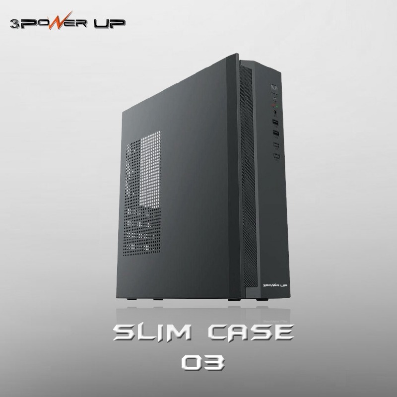 Office Casing 3 POWER UP SLIM CASE SC- 03- | M-ATX Casing includes FAN ...