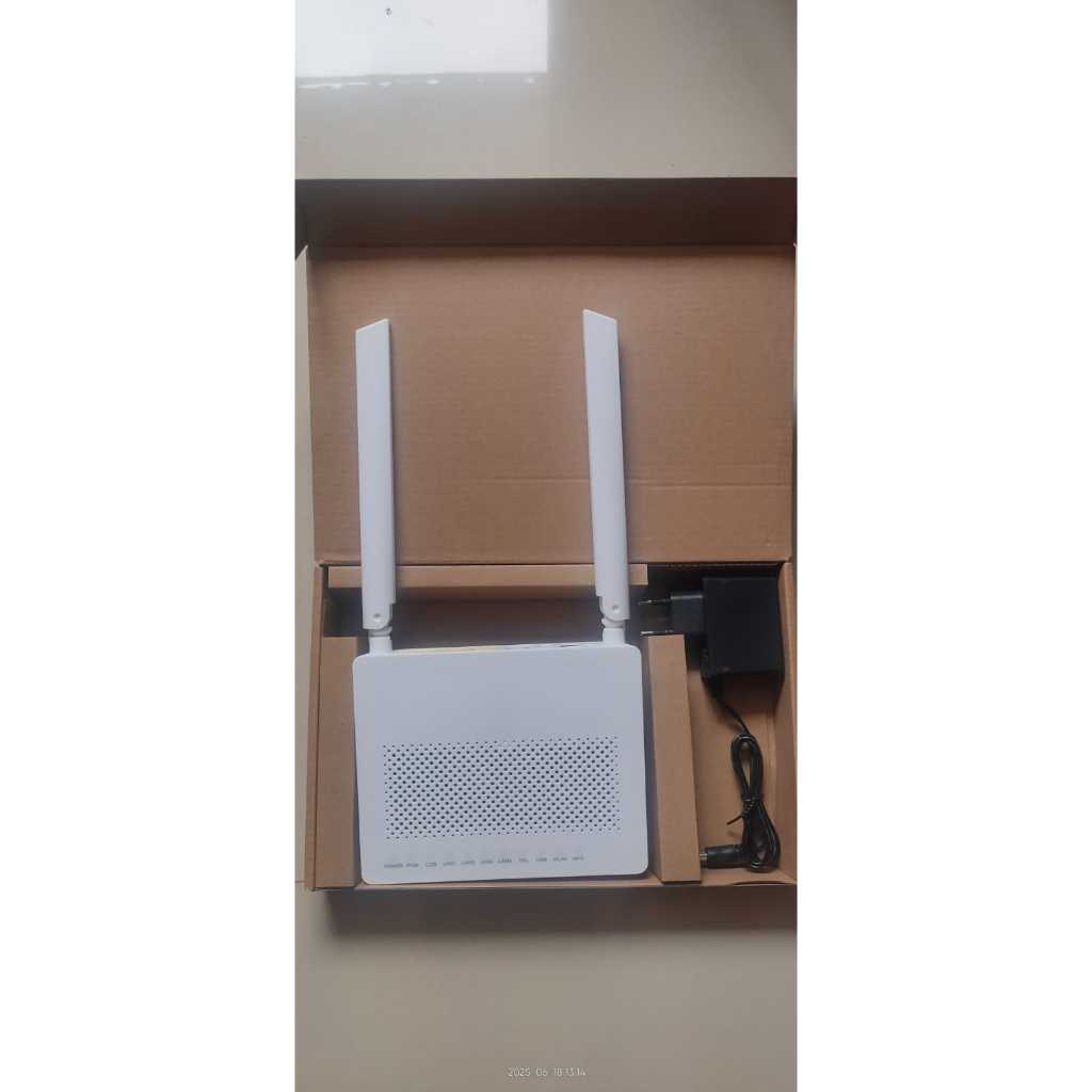 MODEM HG8145V5 XPON DUAL BAND NEW COMPLETE DUS ADAPTER | Shopee Malaysia