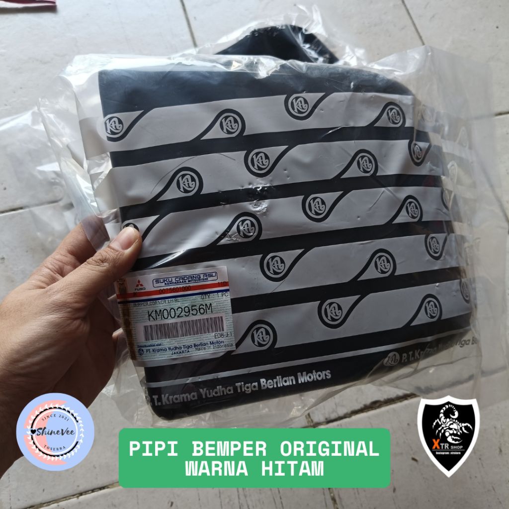 Canter bumper Extension / PS125 bumper cheeks / Canter KM black ...