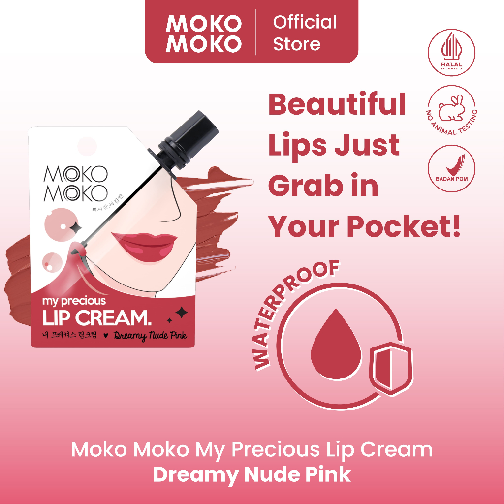 Moko Moko My Precious Lip Cream - Dreamy Nude Pink | Shopee Malaysia