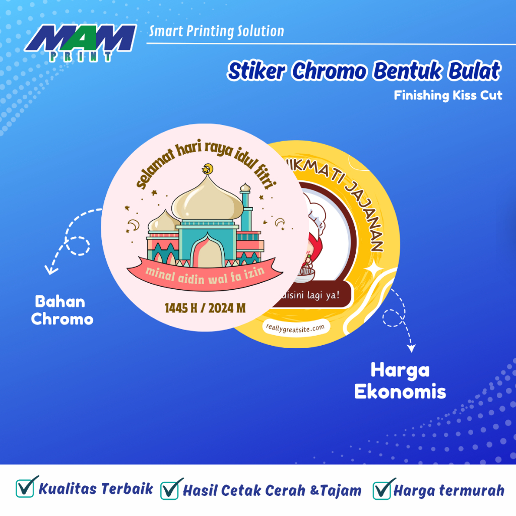PRINT CROMO STICKERS / SHAPED LABELS / ROUND NAME LABELS / FOOD LABELS ...