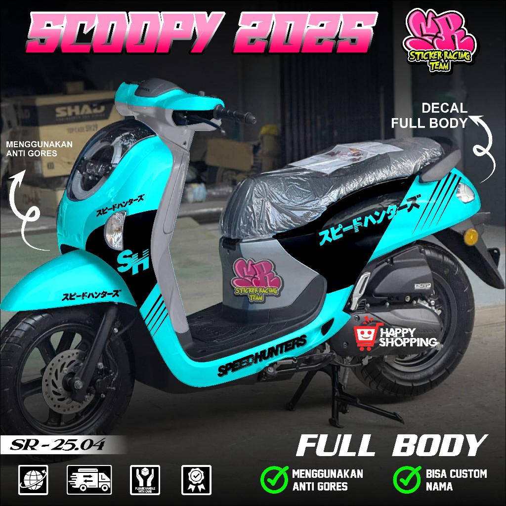 Latest 2025 Honda Scoopy Full Body Decal Sticker 2025 Scoopy Full Body ...