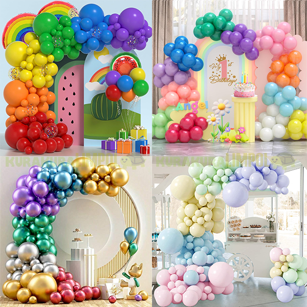 Curved Arch Decoration Package Birthday Colorful Rainbow Happy Birthday ...
