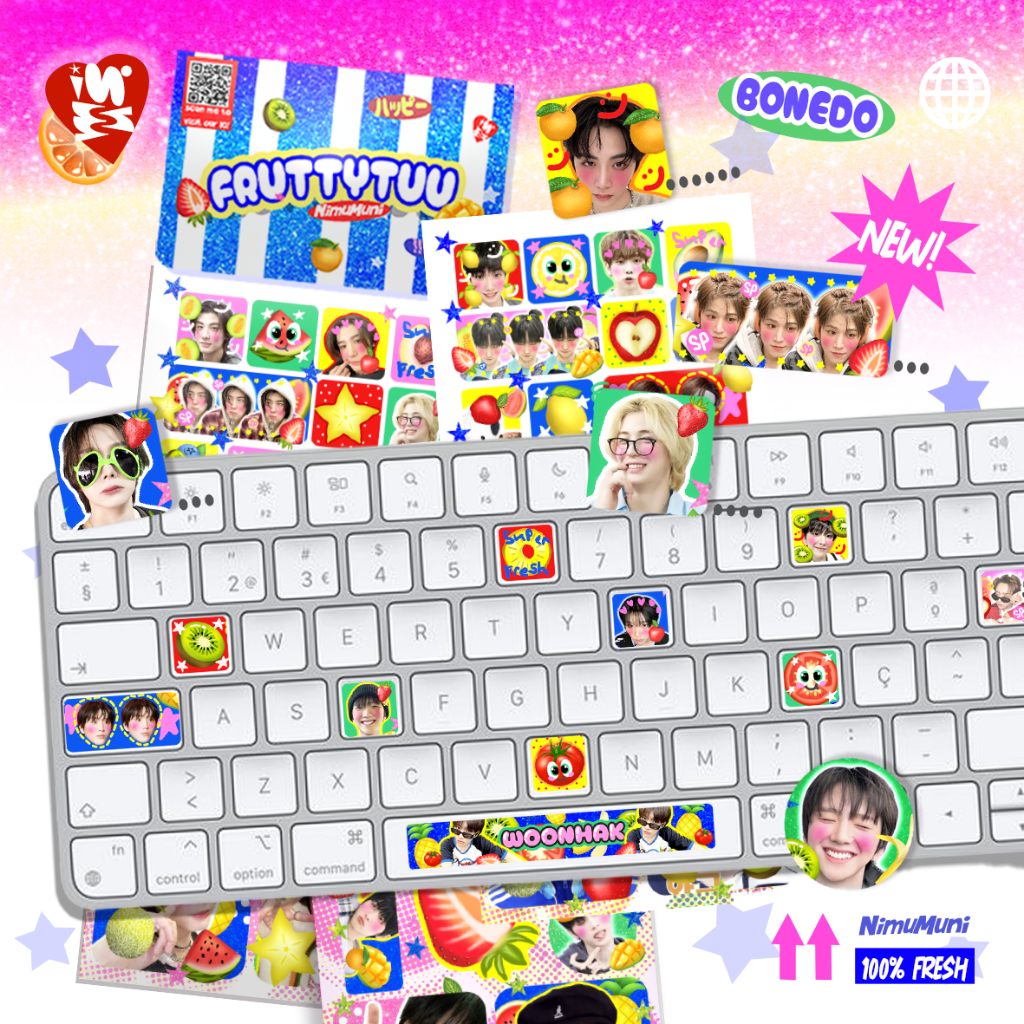 BOYNEXTDOOR KEYBOARD STICKER | FRUTTYTUU STICKER BONDO| BONDO KEYBOARD ...