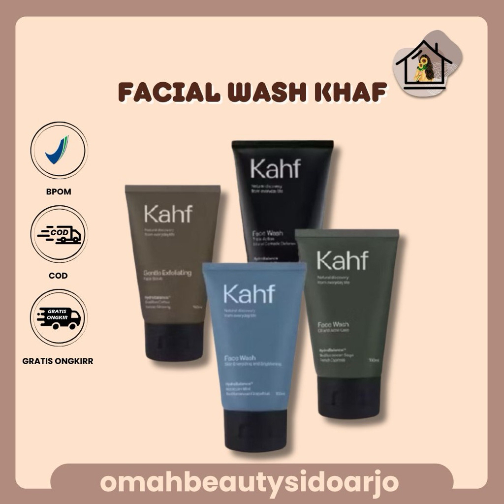 KAHF FACE WASH 100GR MEN'S FACIAL WASH SOAP 100GR | Shopee Malaysia