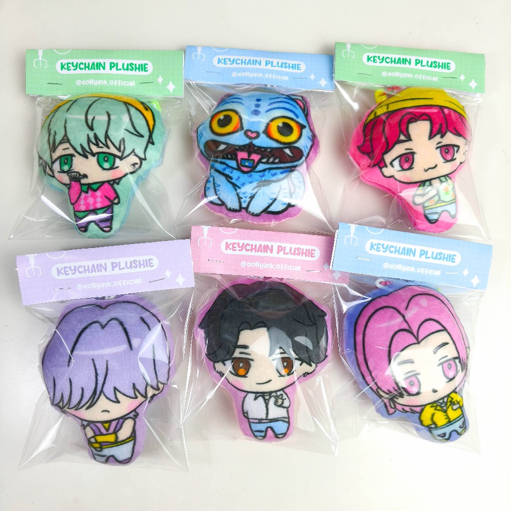 KPOP Demon Hunters Only Boys Keychain Plushie by dollyink/KPOP Doll ...