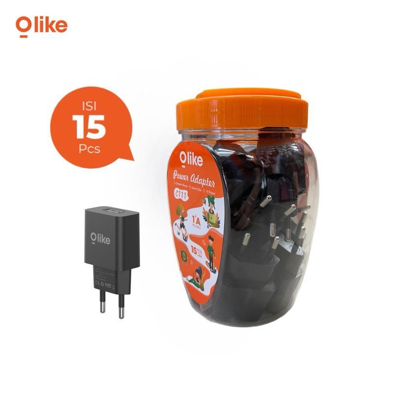 OLIKE C111 Adapter 1 Usb Port A 1A 5V (1 Jar Contains 15 Pcs) | Shopee ...