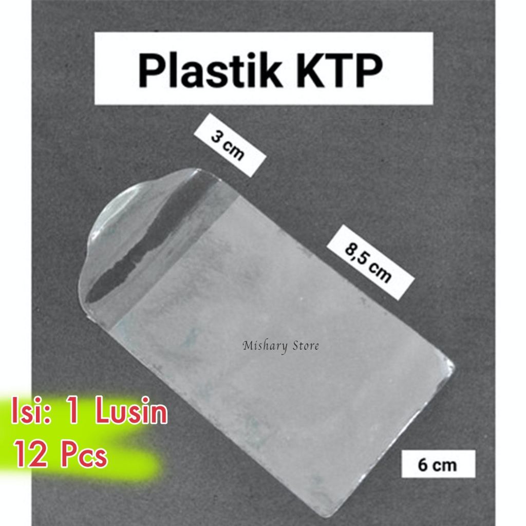 [12 PCS] Plastic KTP / Plastic KTP Plastic Cover for KTP / ID Card Card ...