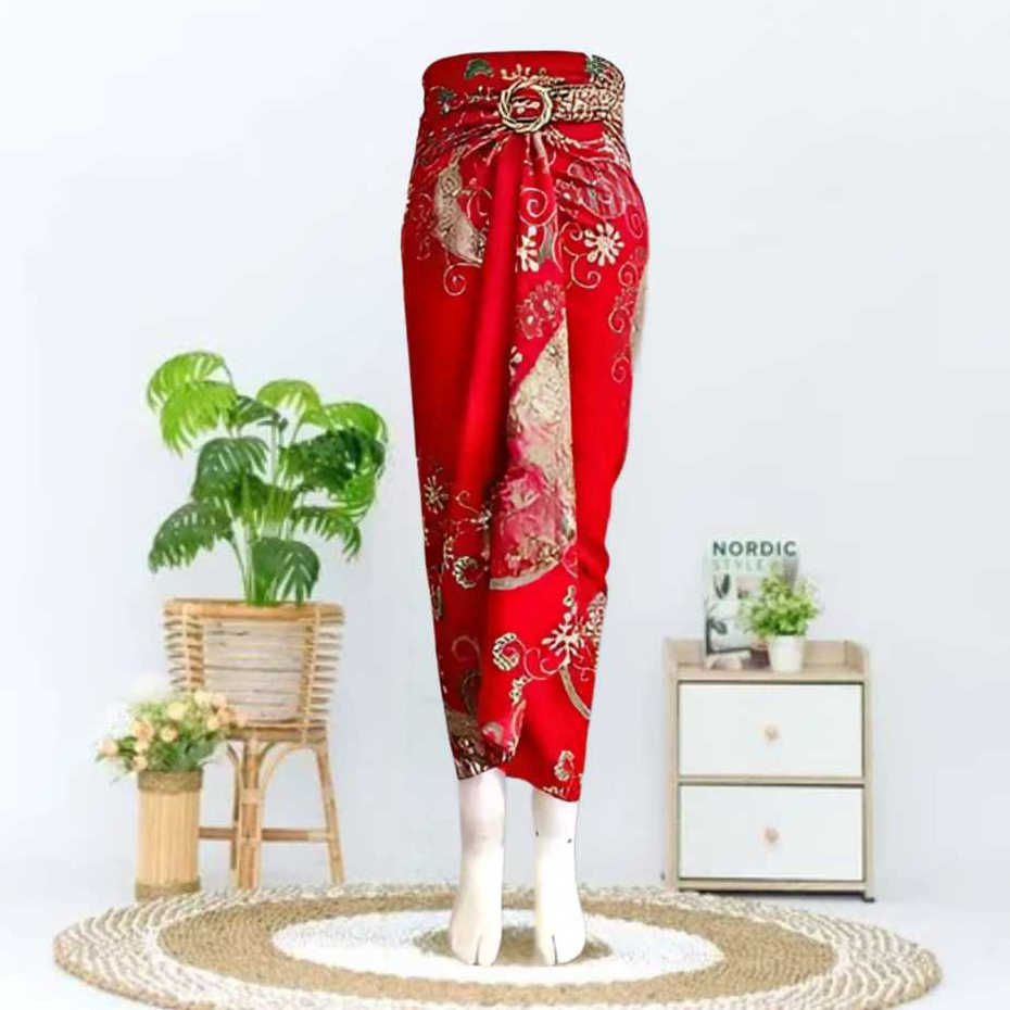 REAL PICT Latest Motif Batik Wrapped Skirts / Kebaya Bottom Skirts ...