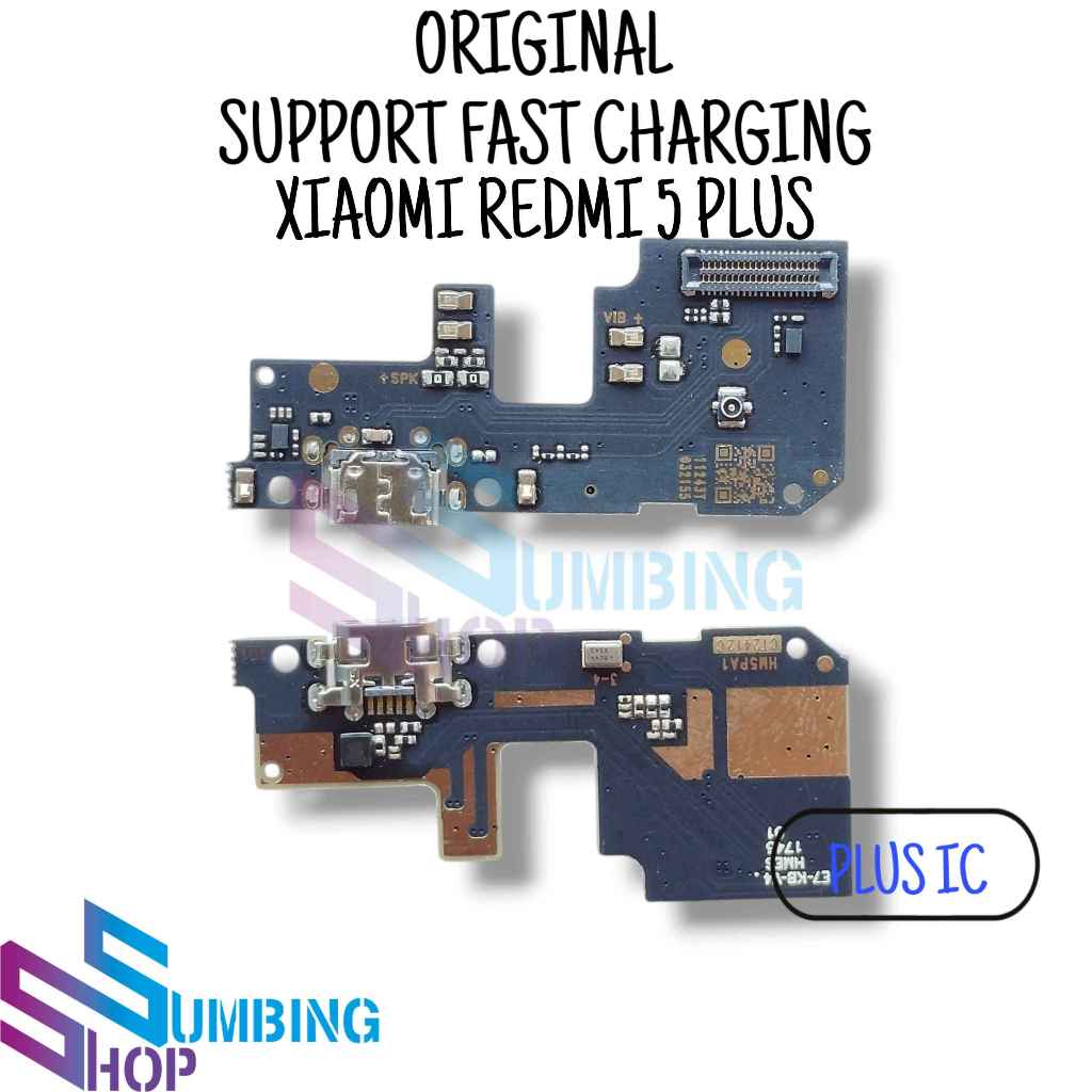 Redmi 5 Charger Connector PLus Pcb Board Usb Board Con Cas Mic Ori ...