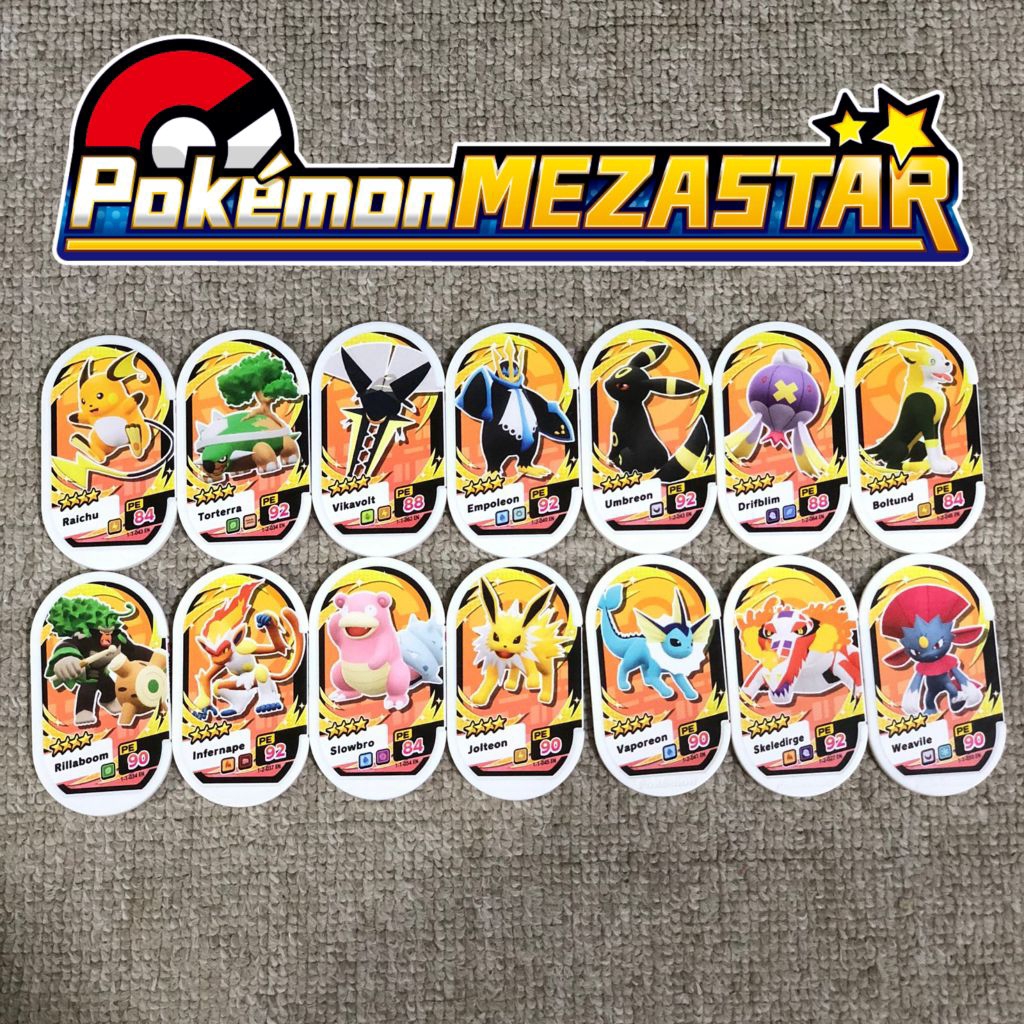 Pokemon Mezastar Mezatag 4 Star Tag Arcade Game Original | Shopee Malaysia