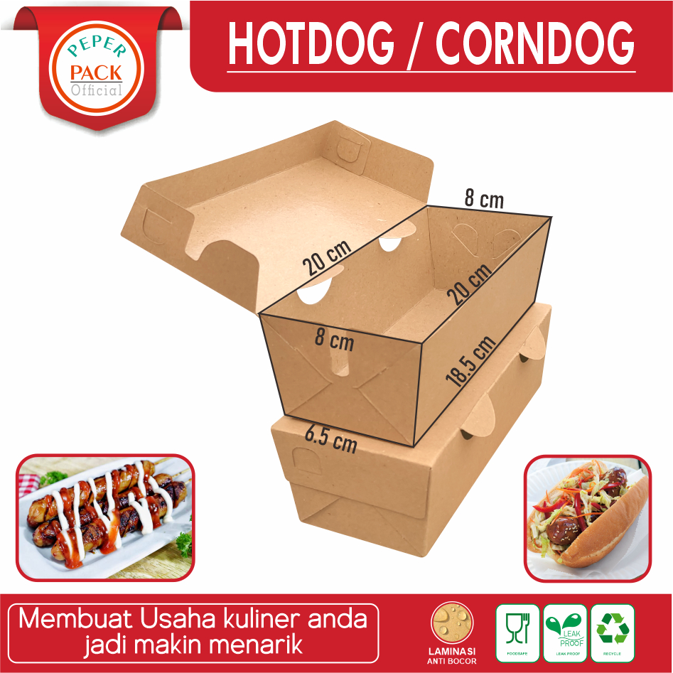 DUS HOTDOG SAUSAGE FOOD DUS PAPER BOX DUS CRAF DIMSUM TAKOYAKI DUS ...