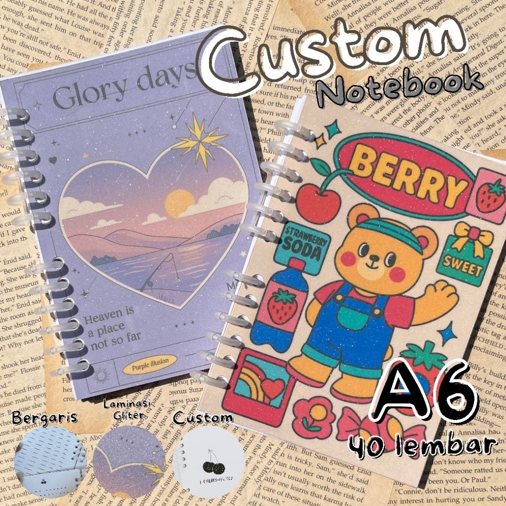 CUSTOM AESTHETIC NOTEBOOK / A6 aesthetic book / custom journaling book ...