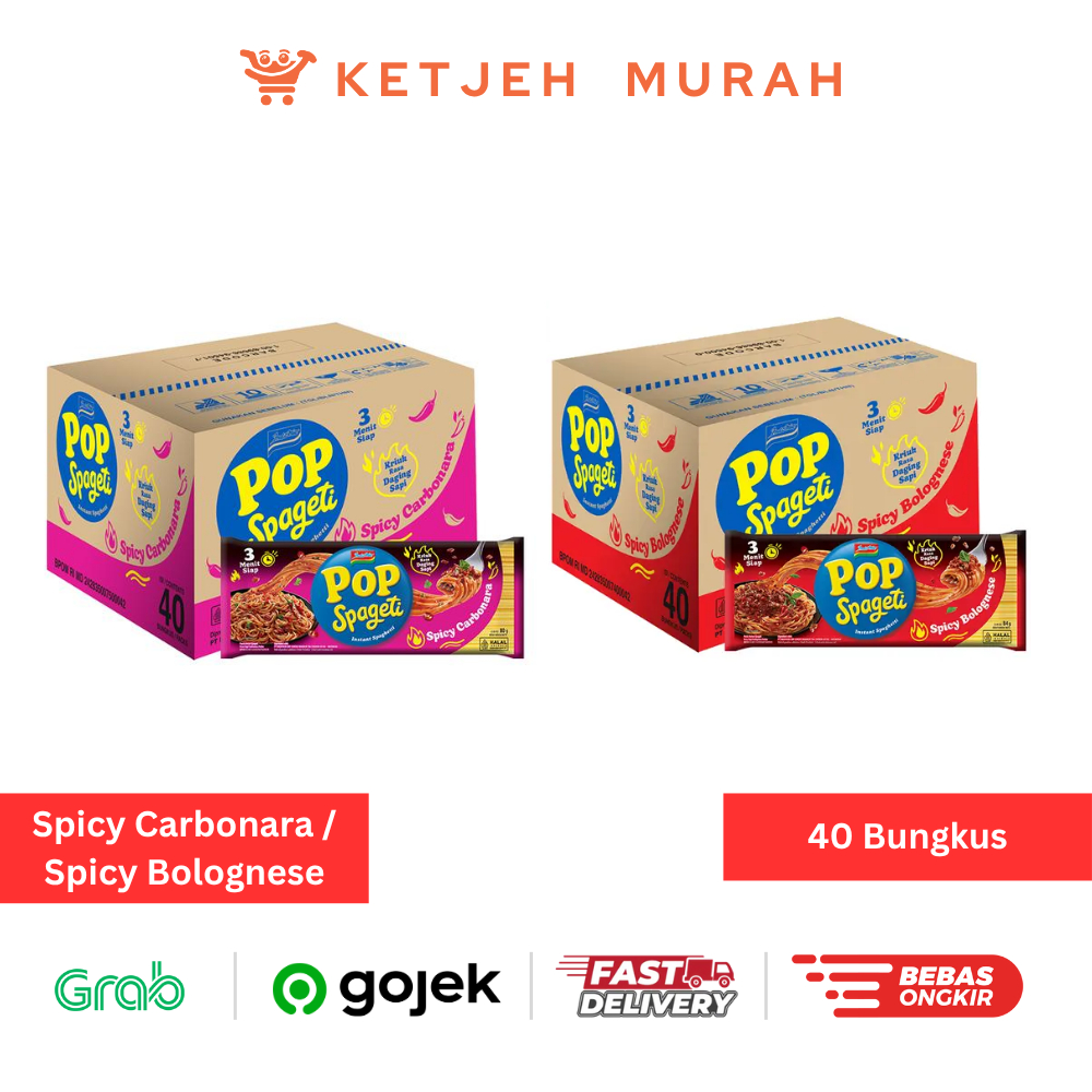 Pop Spaghetti Instant Spaghetti Spicy Carbonara Flavor / Spicy ...