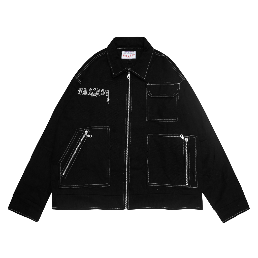Work Jacket Boxy Black - RAMIRES - Miscast | Shopee Malaysia