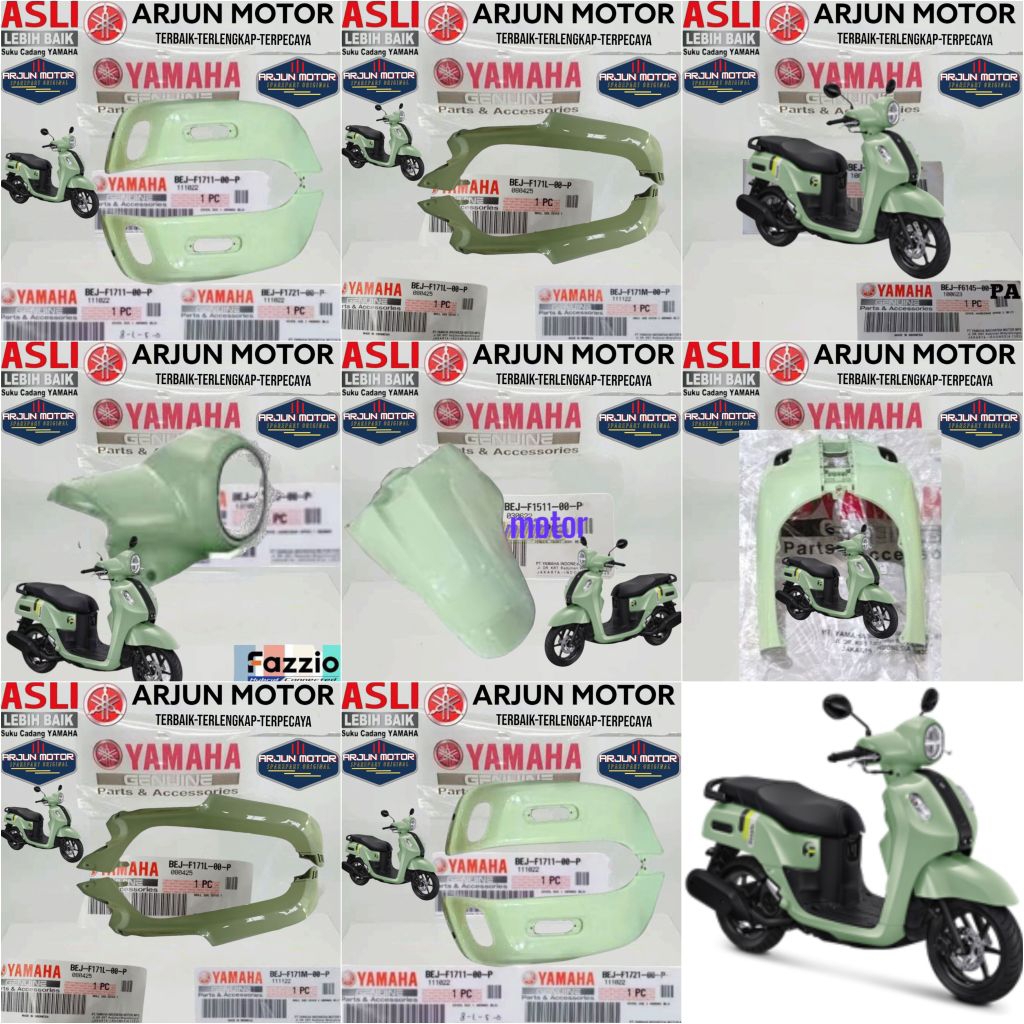 HIJAU Fazzio 125 green 2025 smooth body, original yamaha | Shopee Malaysia
