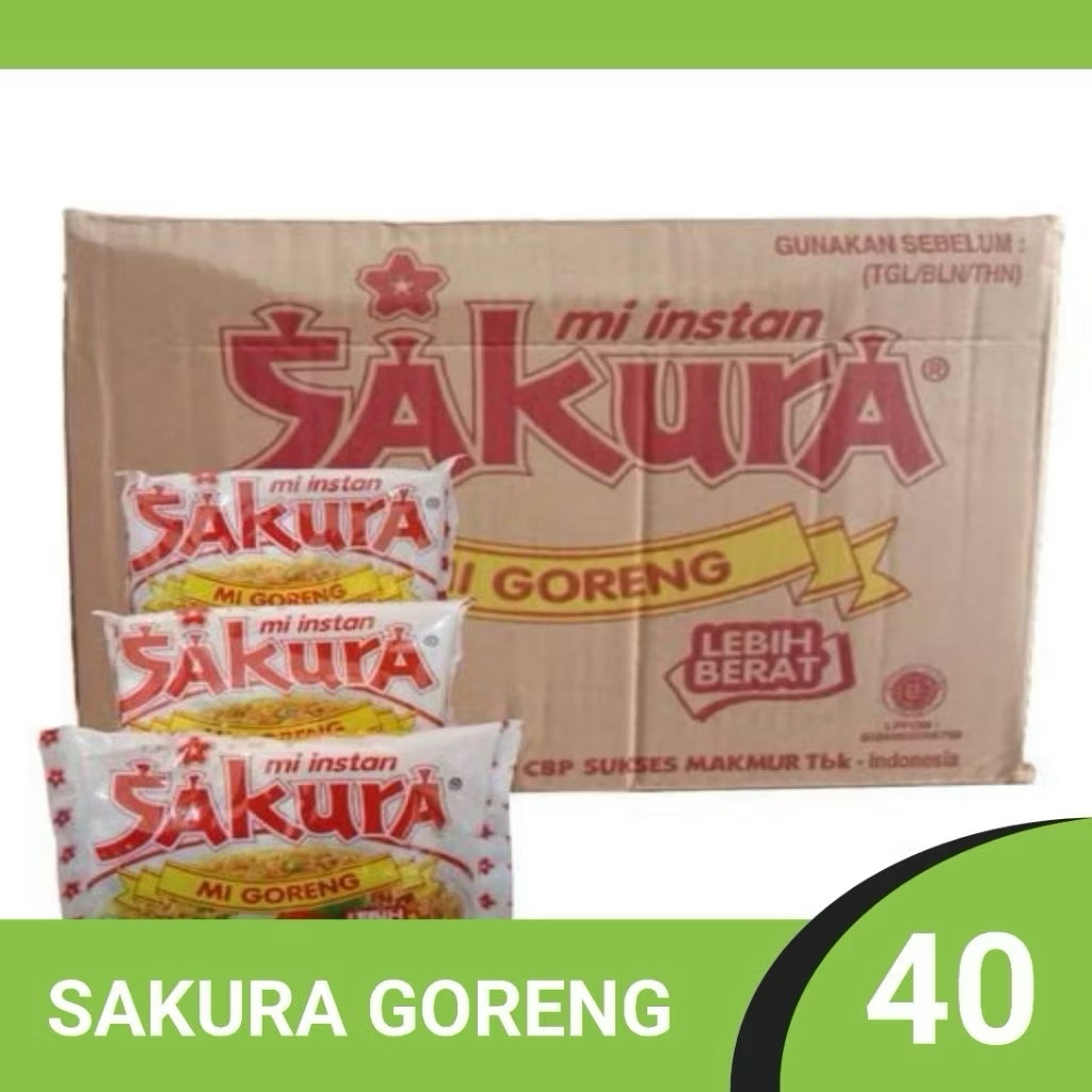 EXP Sakura Instant Fried Noodles 1 box contains 40 pcs | Fried Sakura ...
