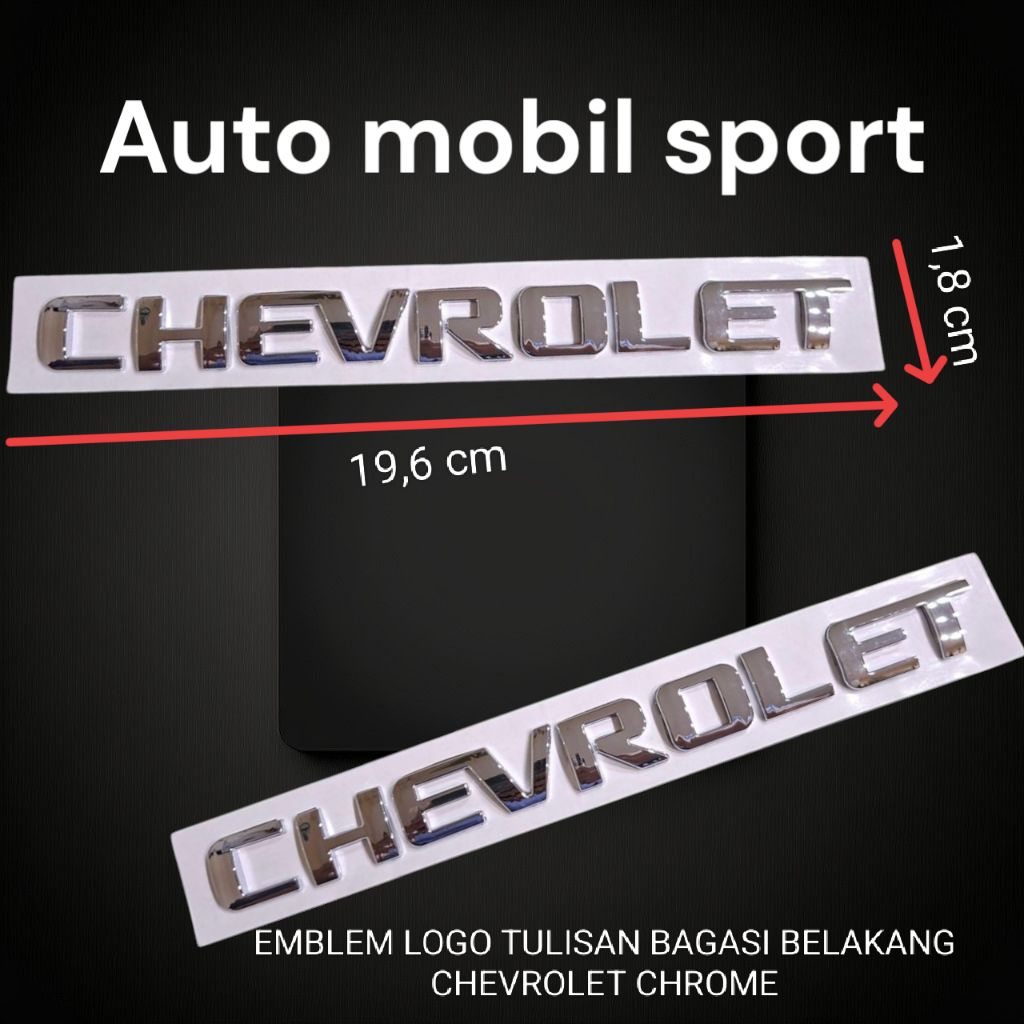 CHEVROLET CHROME WRITING LOGO EMBLEM embossed | Shopee Malaysia