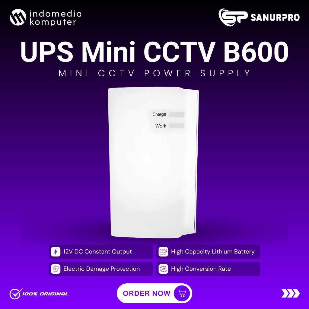 UPS Mini CCTV B600 UPS Power Supply CCTV Mini B600 CCTV Mini UPS ...