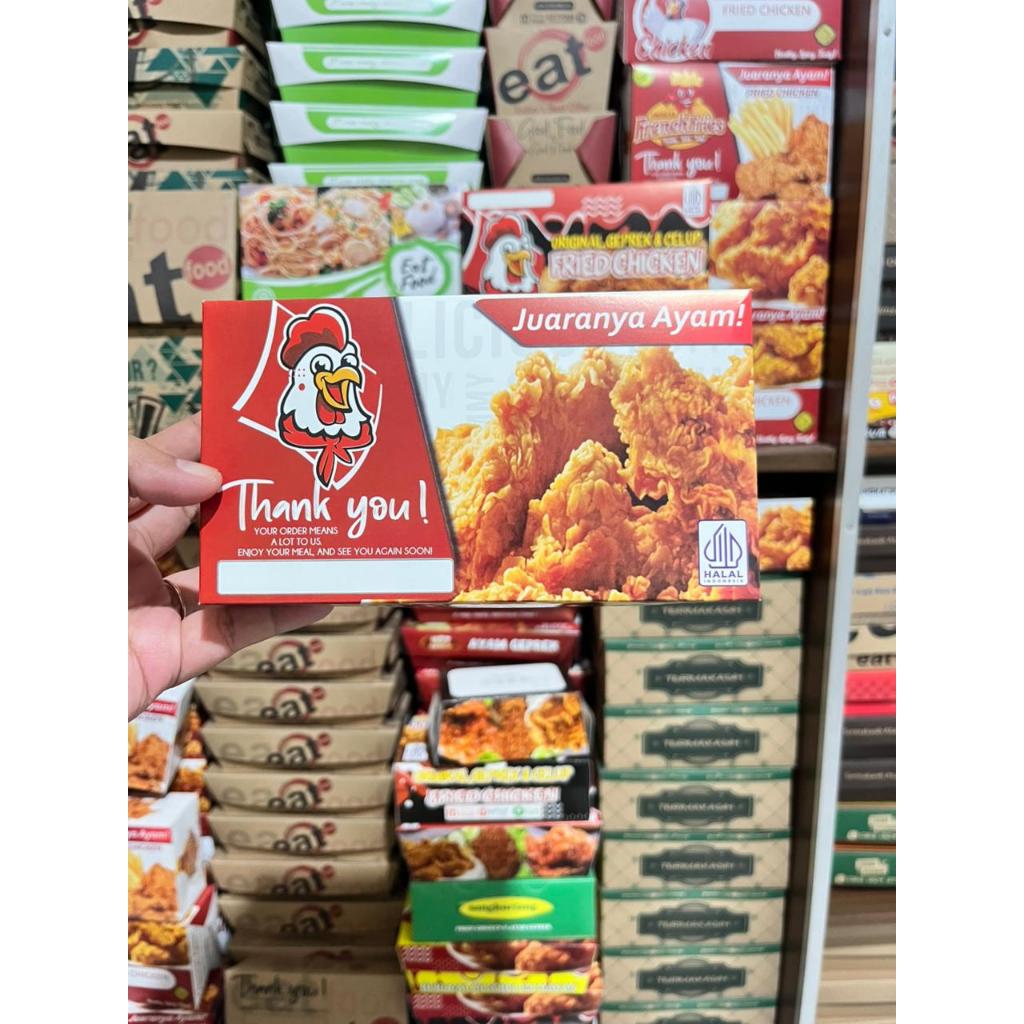 Fried Chicken Box (Contains 35) Laminated Fried Chicken Box Packed with ...