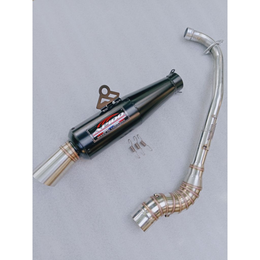 Apindo Pipe canister contour open specs exhaust pipe for Wave 125 Xrm ...