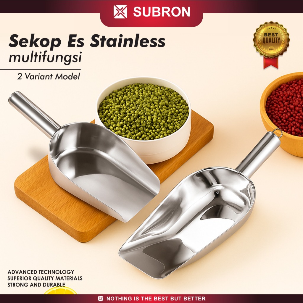 SUBRON Ice Shovel Ice Cube Rice Flour Sugar Topping Nuts ...