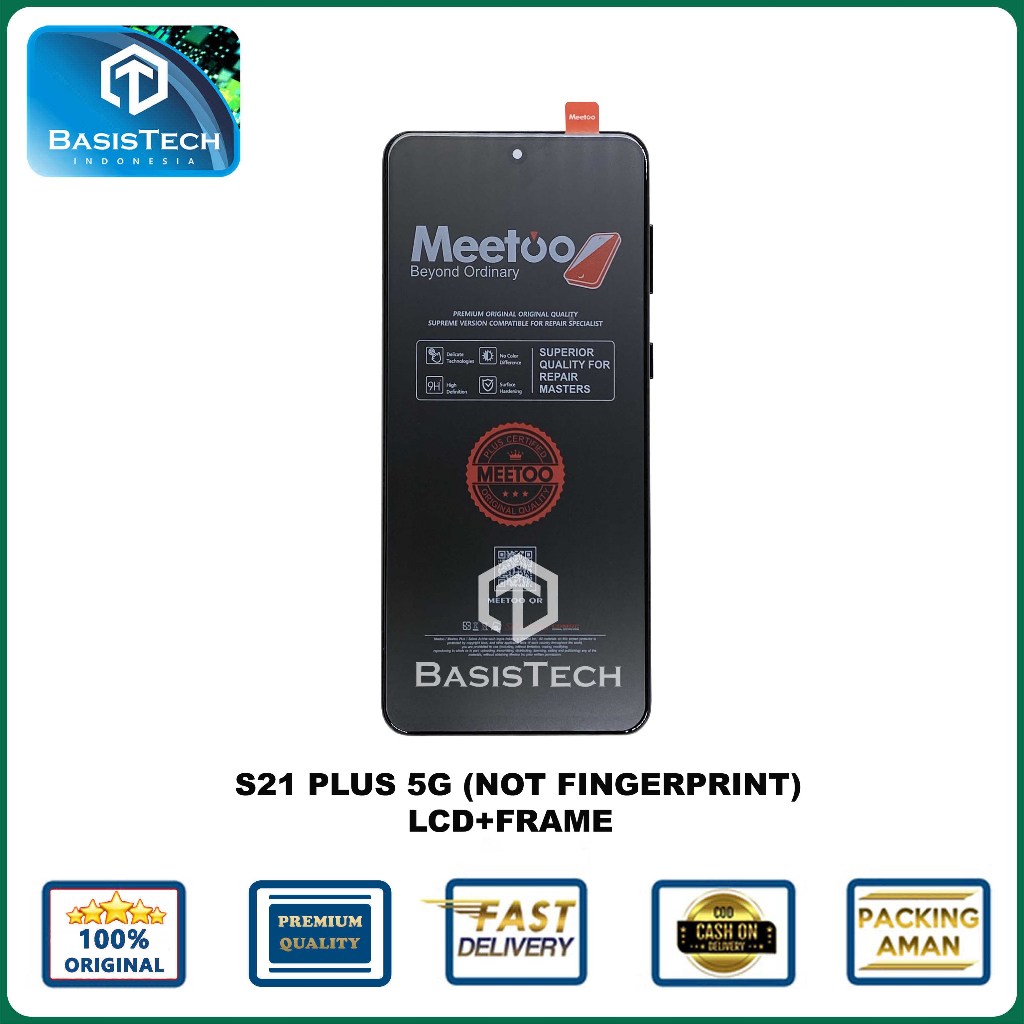 LCD SAMSUNG S21 PLUS G996 + FRAME + TOUCHSCREEN - MEETOO ORIGINAL ...