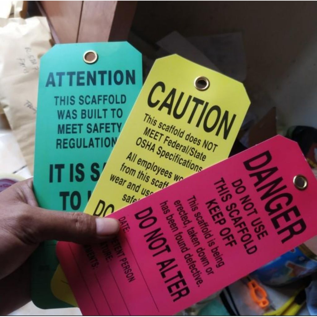 Scaffolding Safety Tag - Safety Sign | Shopee Malaysia