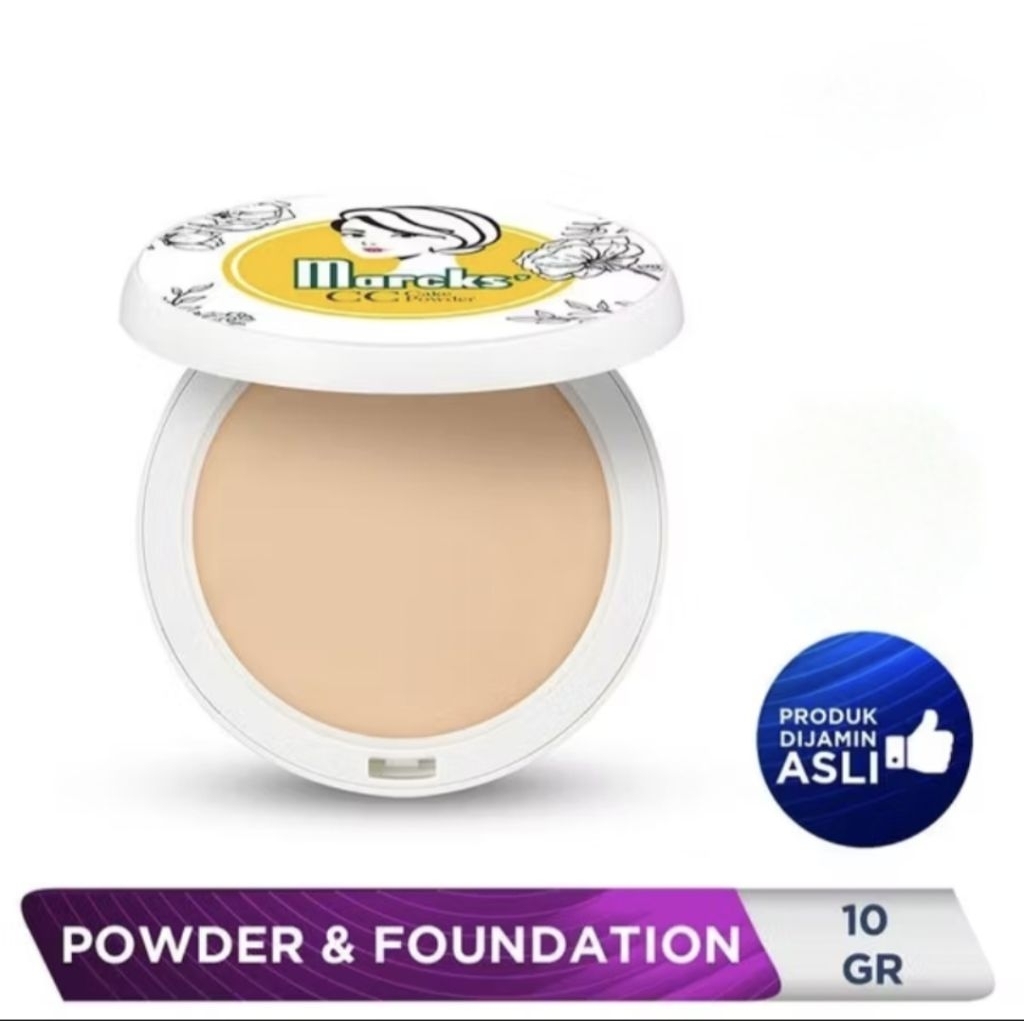 Marcks CC Cake Powder Refill + Puff 10g Compact Powder Refill/ | Shopee ...