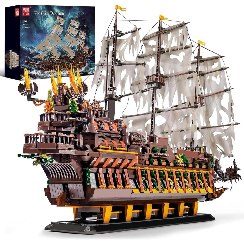 Mold King Large Pirates Ship Model Building Blocks Kits, MOC Dutchman ...