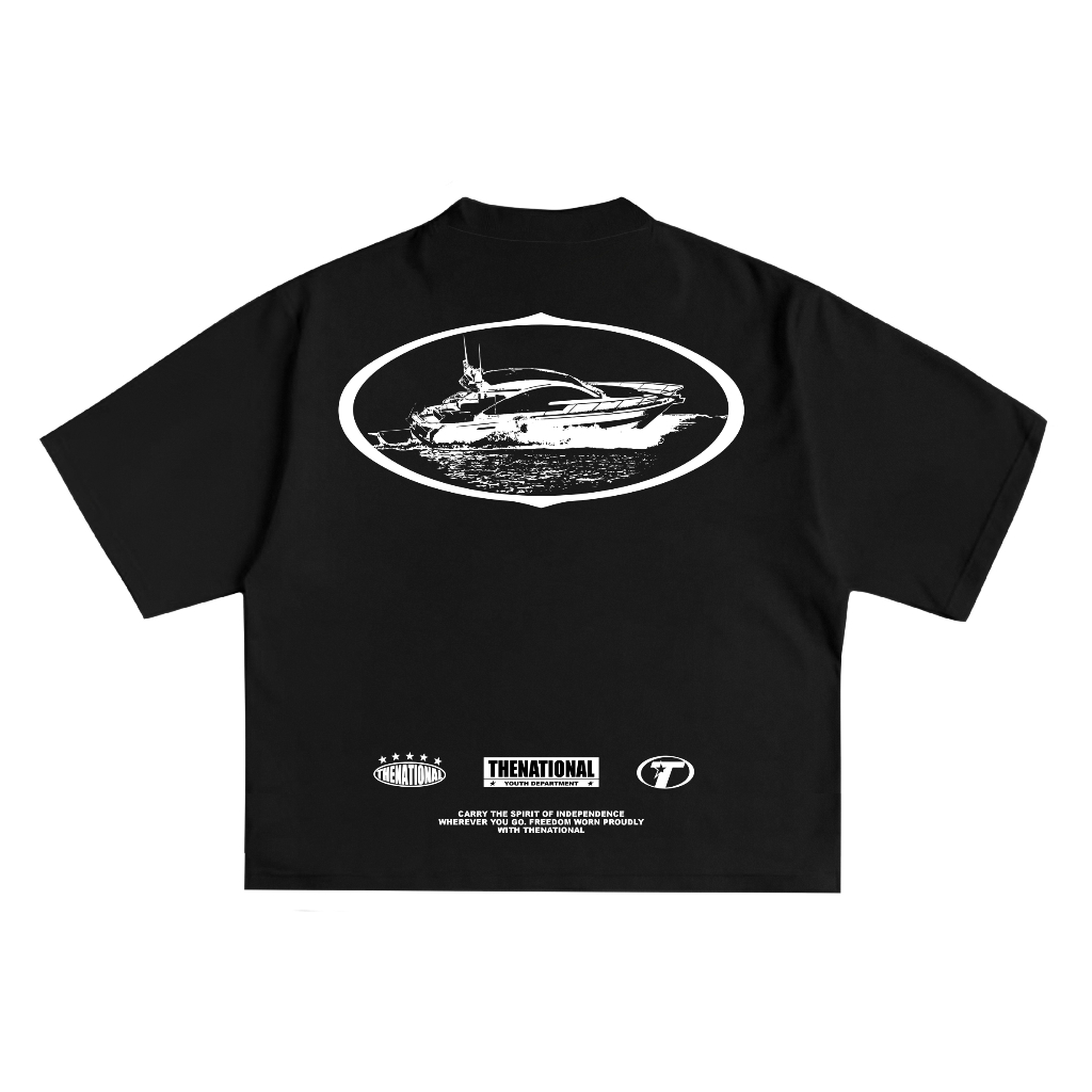 Thenational Oversized Boxy T-Shirt for Men and Women, Heavyweight 16s ...