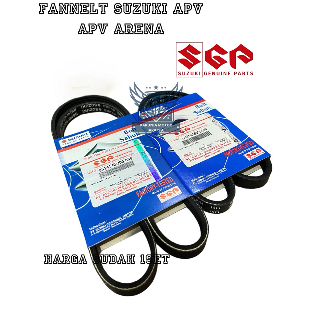 FAN BELT V-BELT FAN BELT VAN BELT SUZUKI APV ARENA GENUINE | Shopee ...